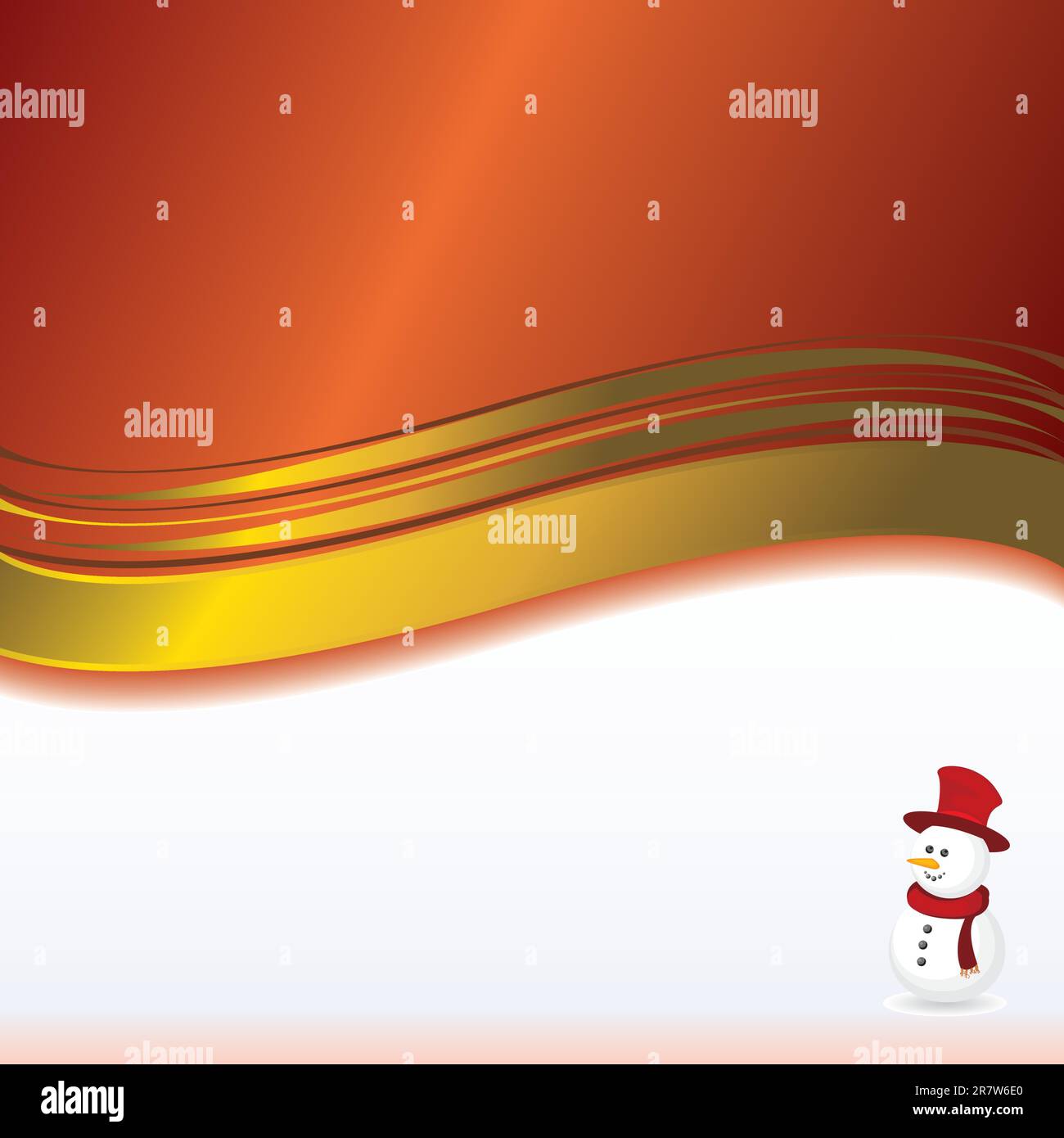 red background with snowman Stock Vector Image & Art - Alamy