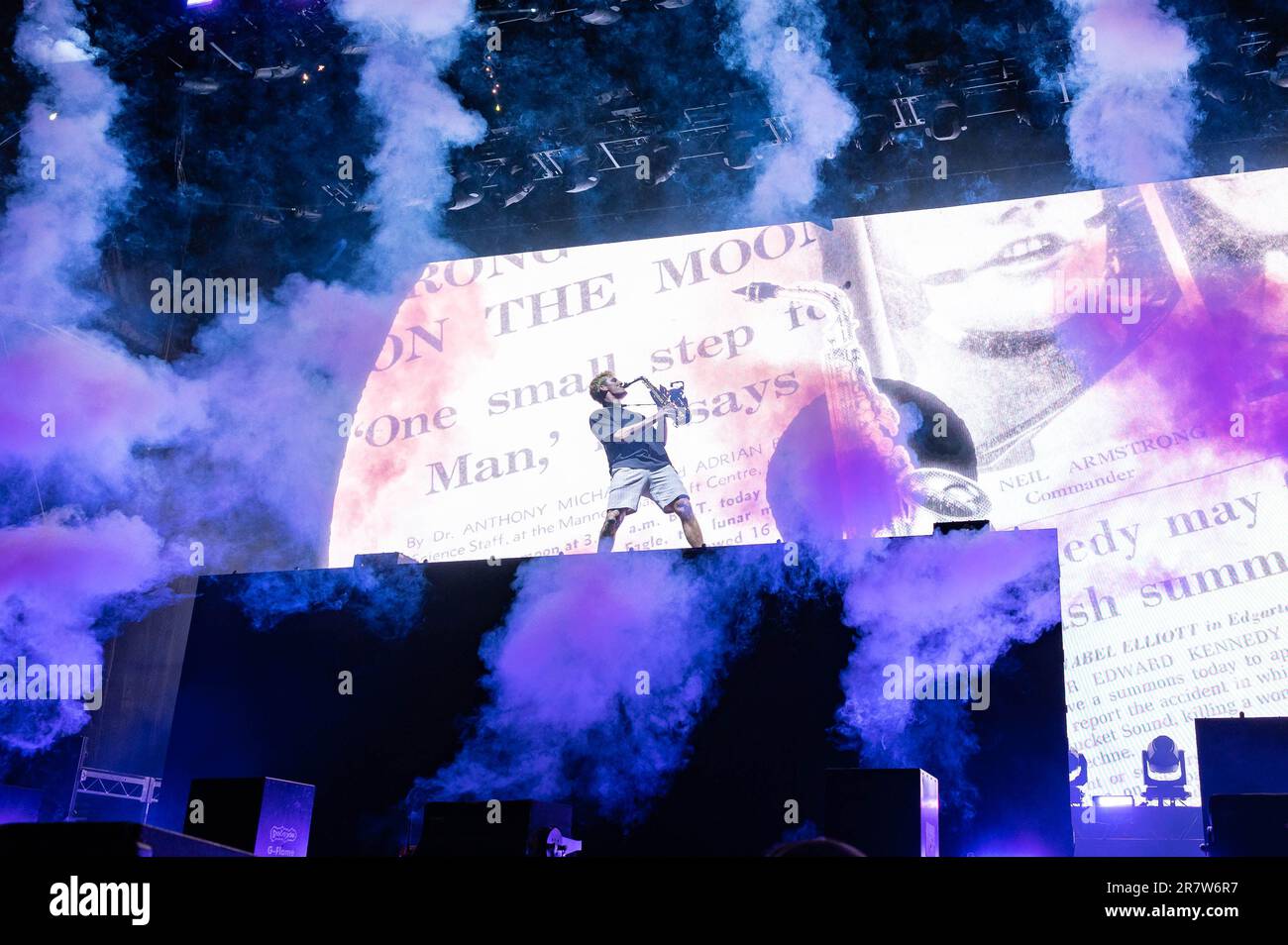 Manchester, United States. 19th June, 2022. GRIZ performs during Day 2 ...