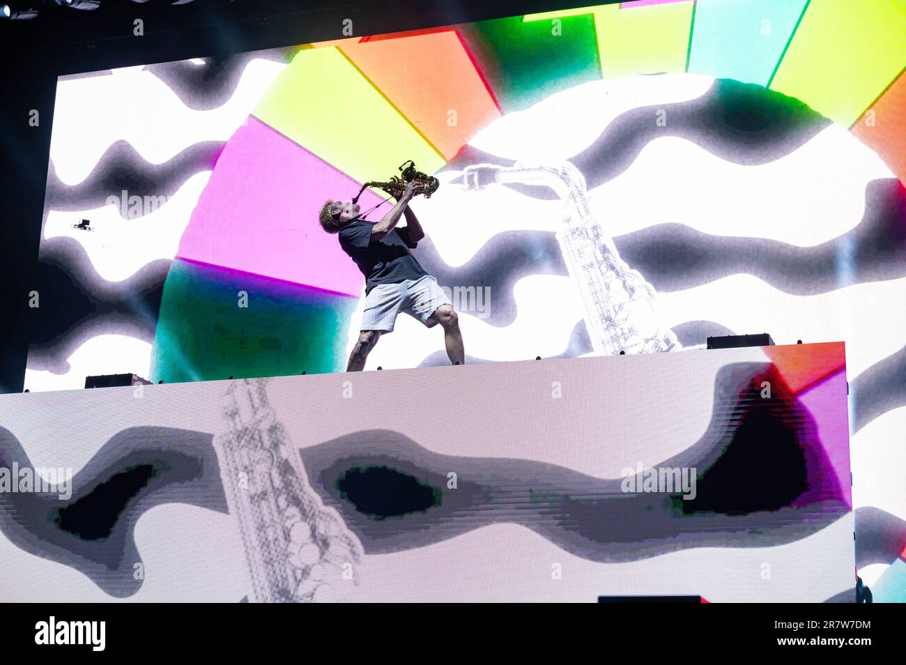 Manchester, United States. 19th June, 2022. GRIZ performs during Day 2 ...