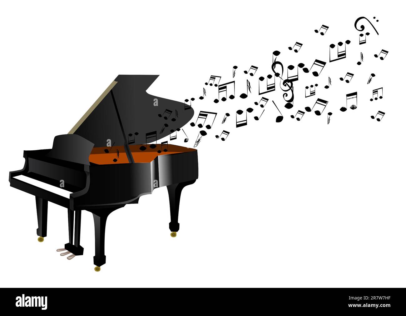 Piano Stock Vector Images - Alamy