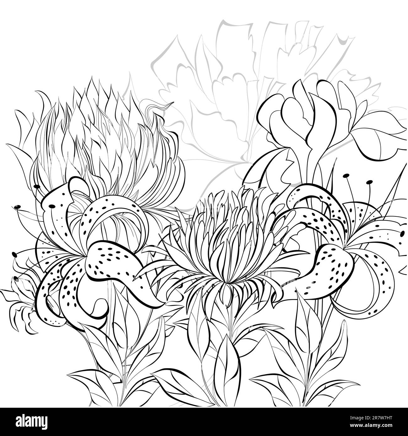 Paper style white monochrome Stock Vector Images - Alamy