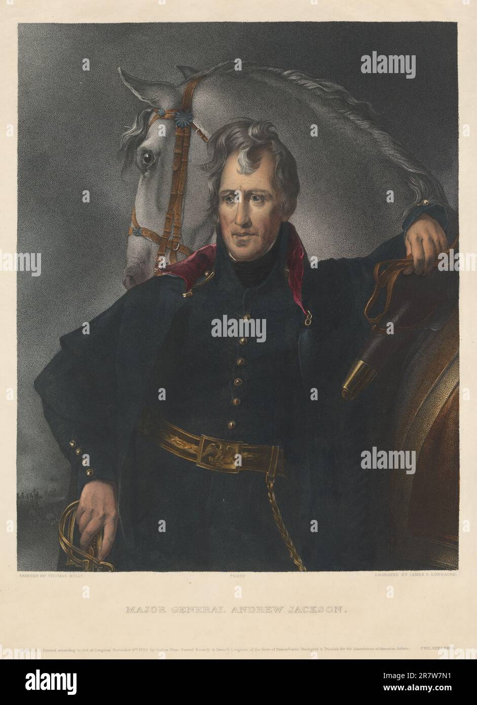 Major General Andrew Jackson 1820 Stock Photo - Alamy