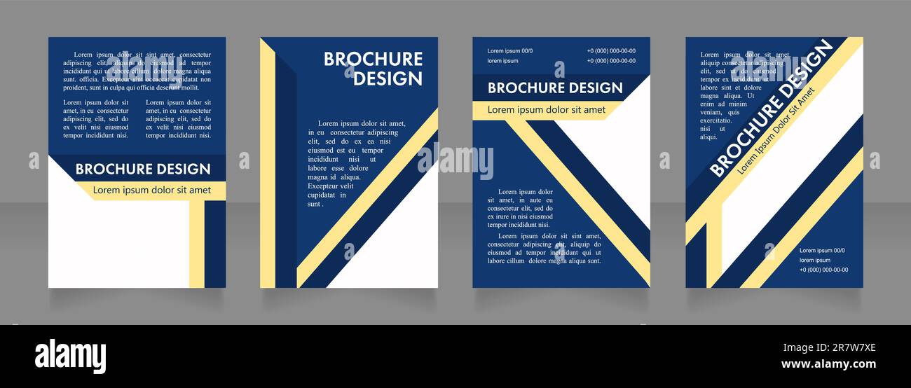 Social event presentation blank brochure layout design Stock Vector ...