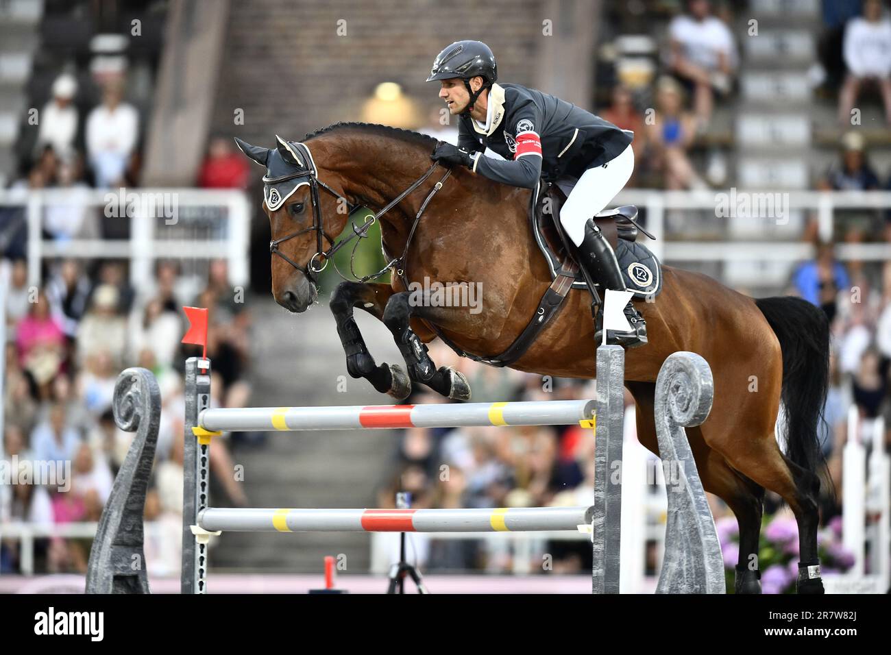 STOCKHOLM 20230617 Christian Kukuk, Germany, on the horse Just Be ...