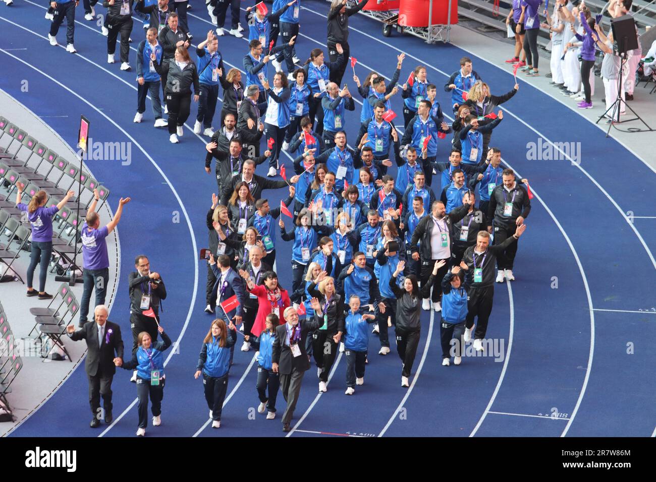 Berlin, Germany, 17, June, 2023. Olympics athletes entry during the ...