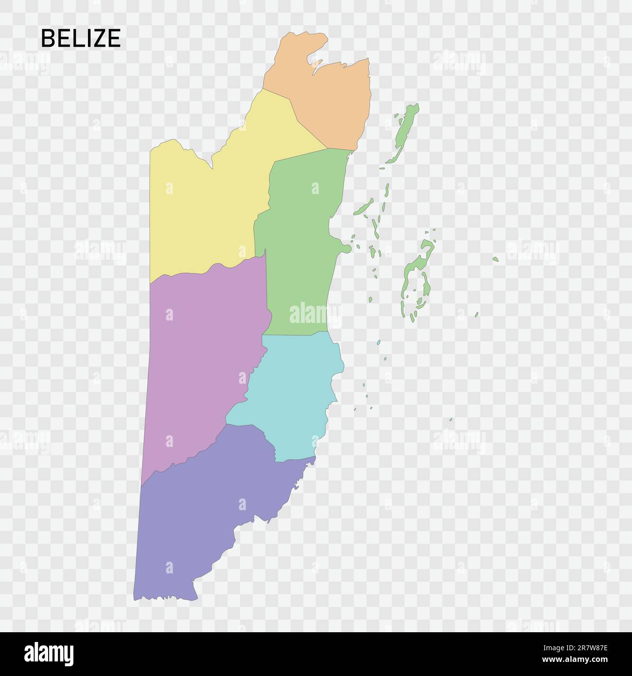 Belize Regions Map