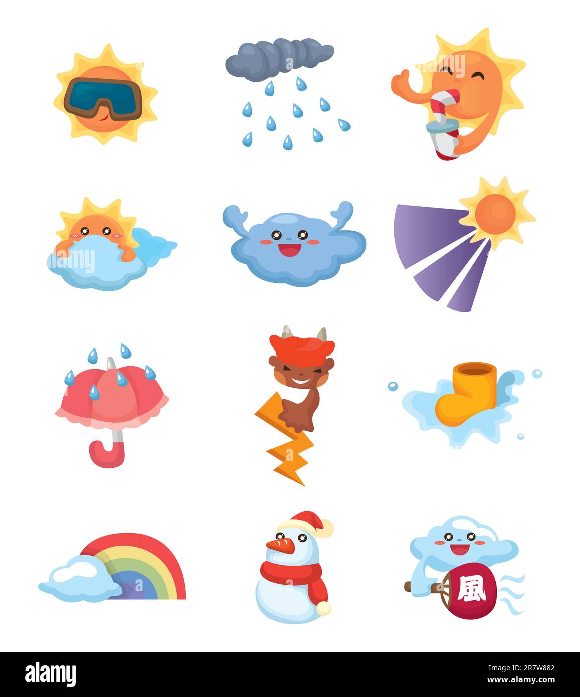 Cartoon weather hi-res stock photography and images - Alamy