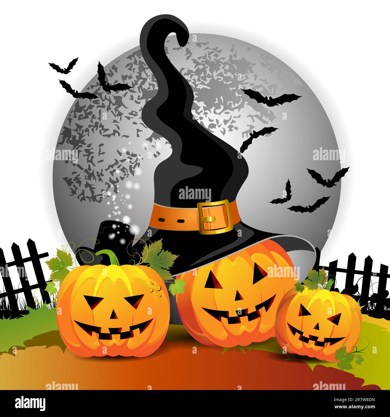 Bright orange hat Stock Vector Images - Alamy