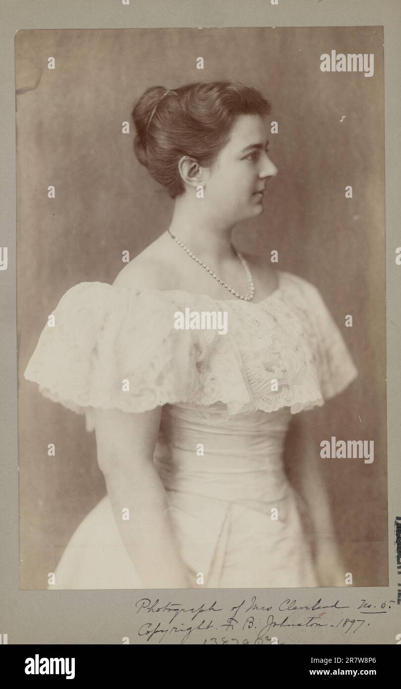 Frances Folsom Cleveland 1897 Stock Photo - Alamy