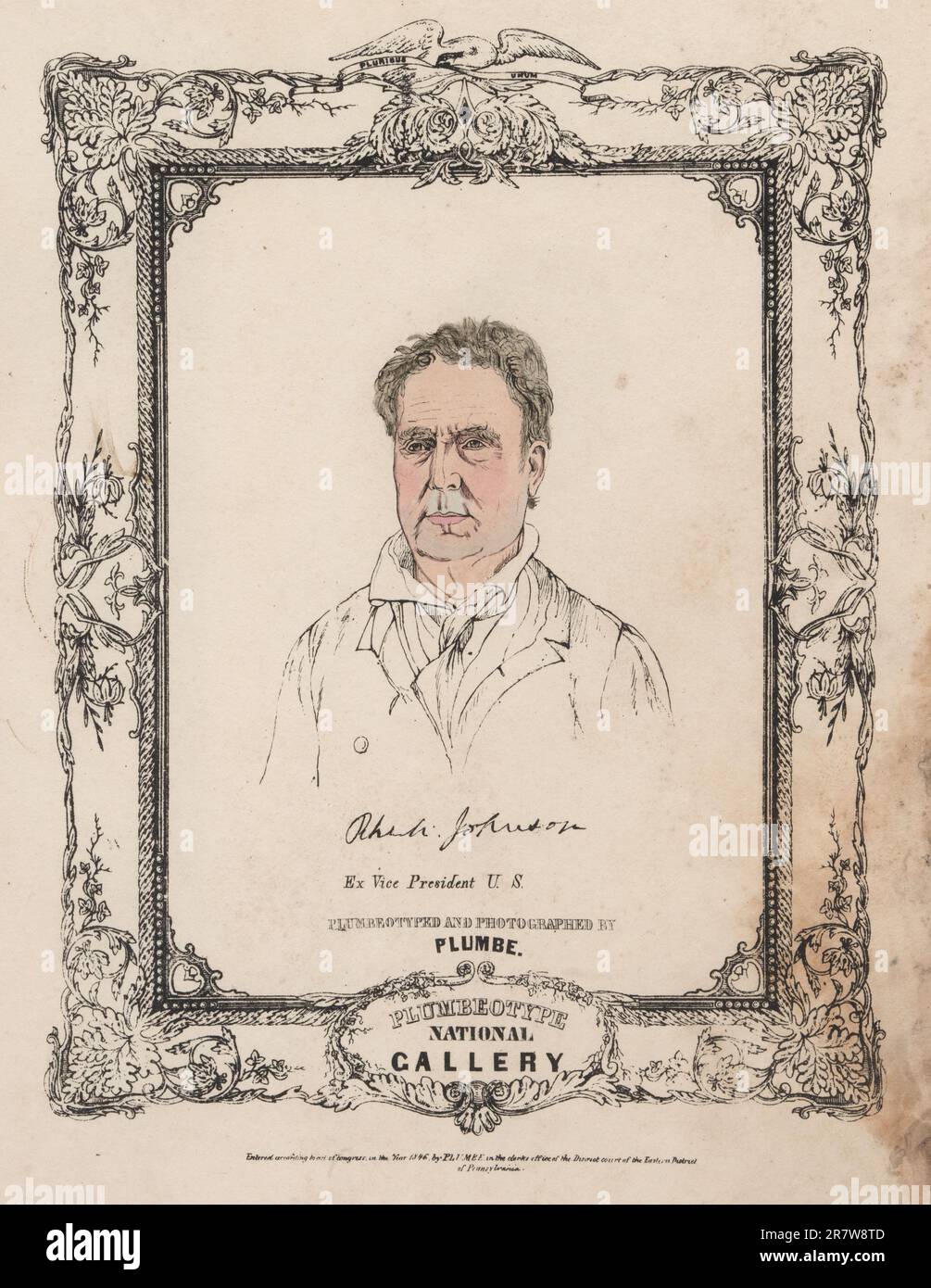 The National Plumbeotype Gallery - Richard Mentor Johnson 1847 Stock ...