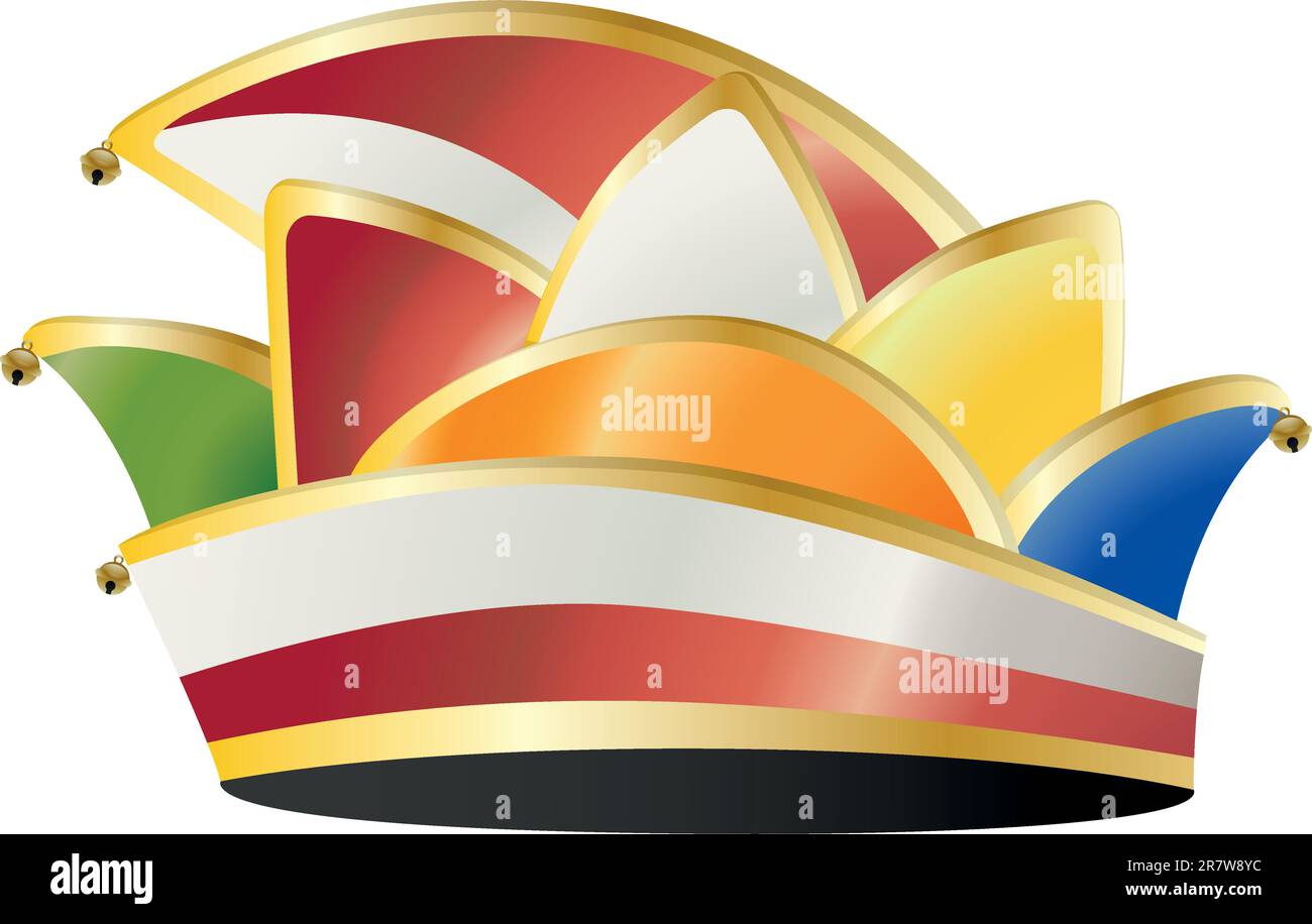 detailed illustration of a traditional german carnival foolscap Stock ...