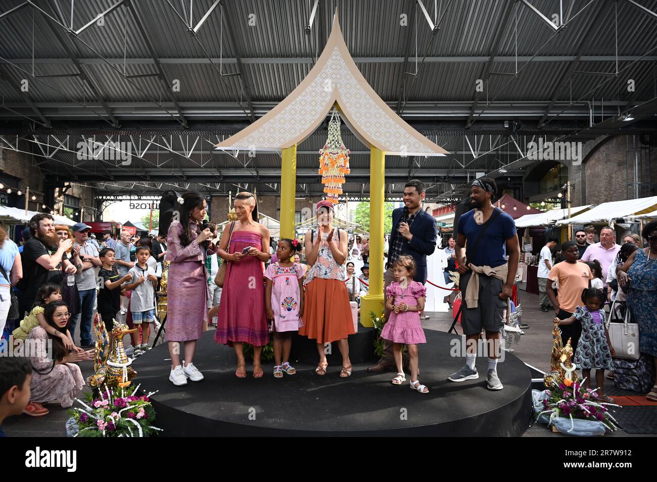 London, UK. June 17 2023. Thai cultural performances and delicious Thai food at Thailand ...
