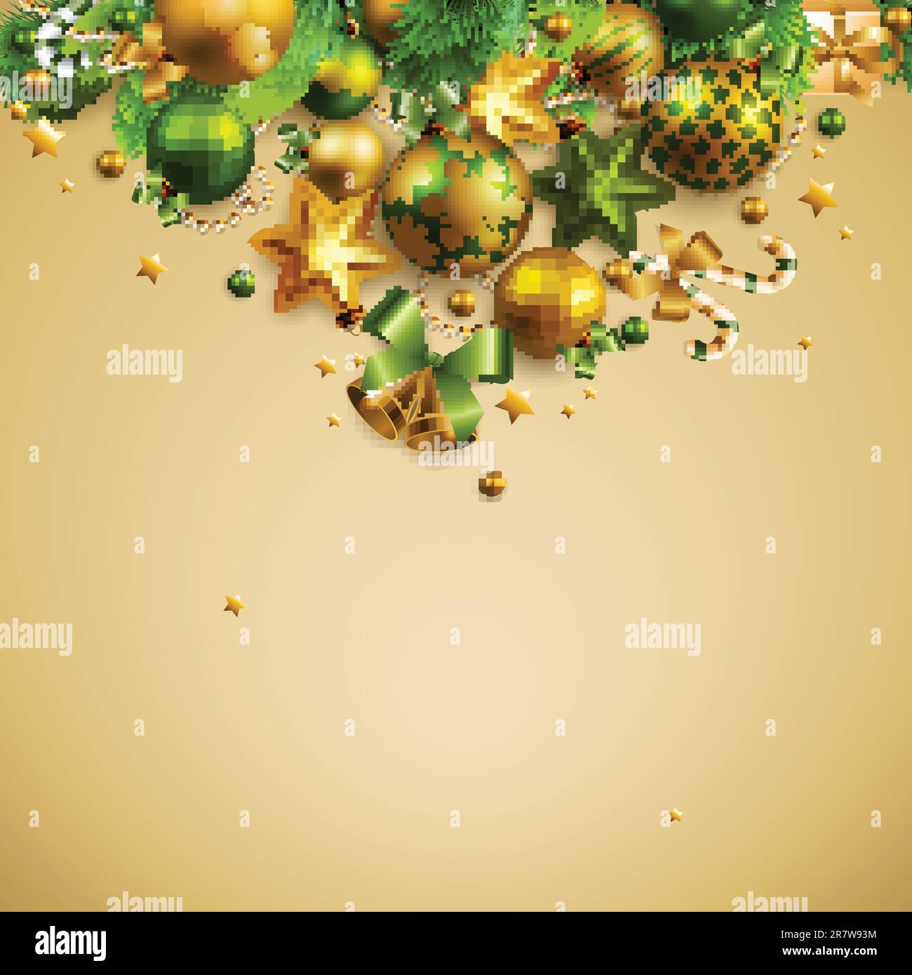 Beautiful christmas background with place for text. Vector illustration ...