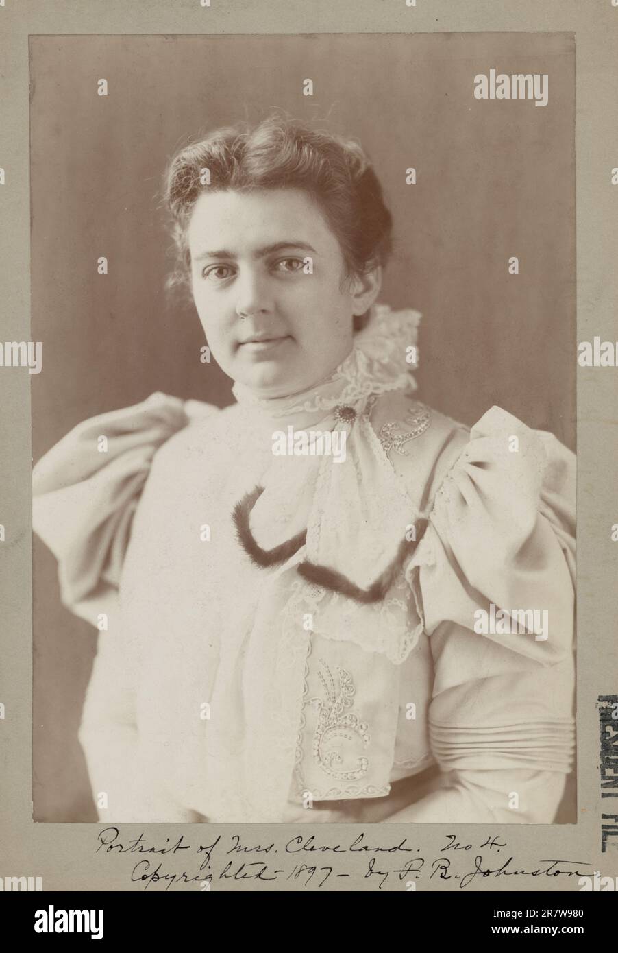 Frances Folsom Cleveland 1897 Stock Photo - Alamy