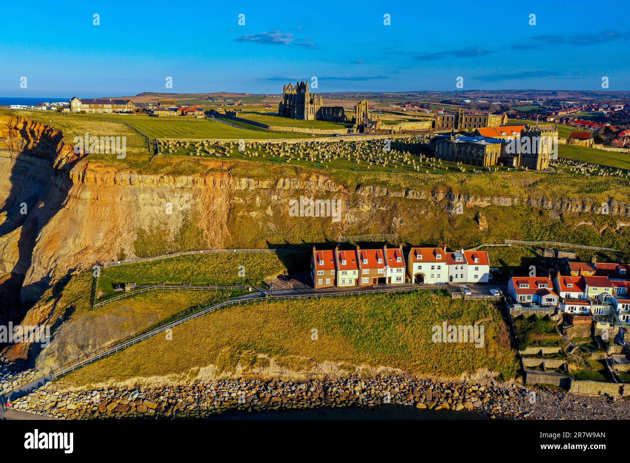 Whitby drone aerial hi-res stock photography and images - Alamy