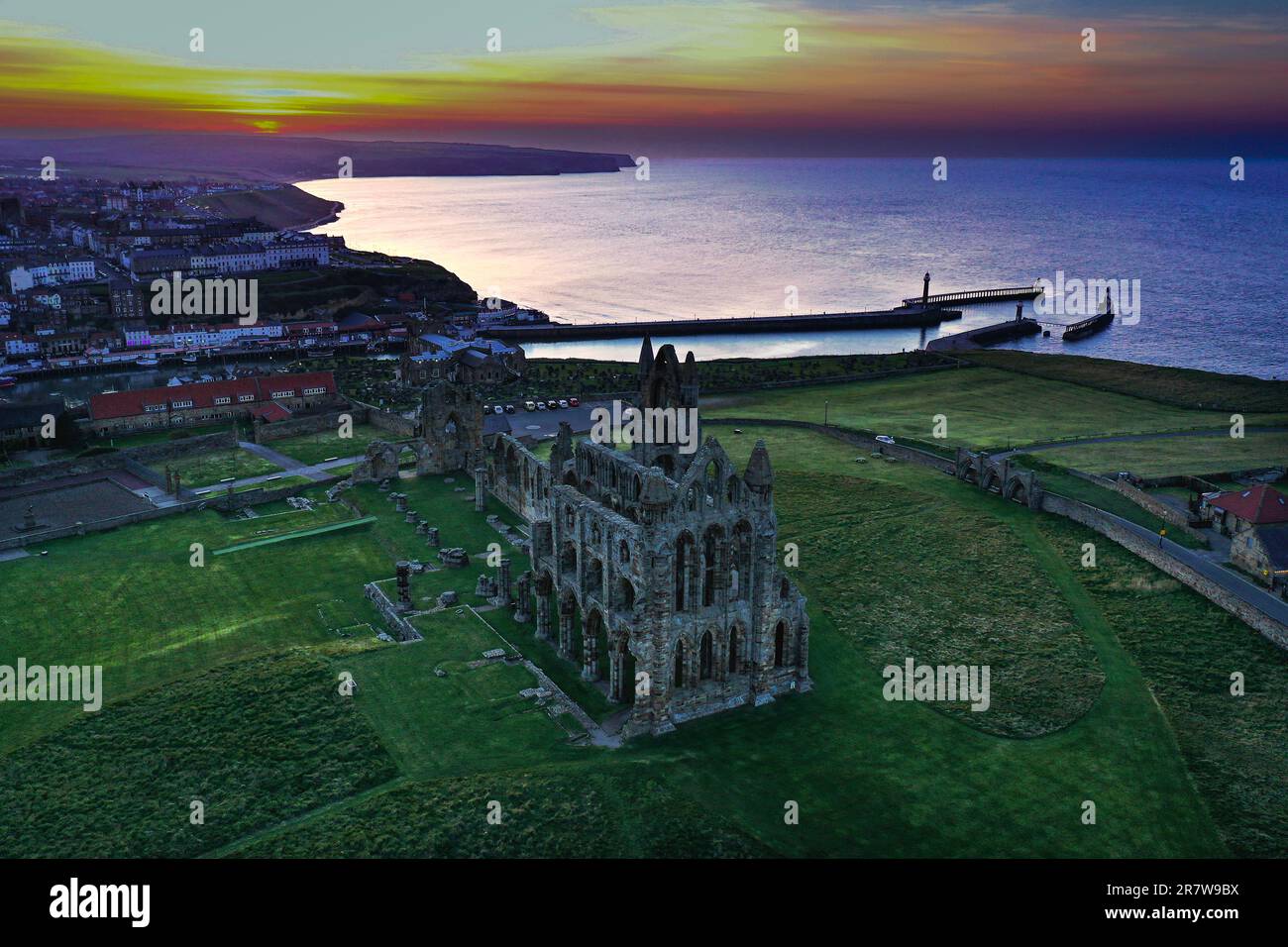 Whitby drone aerial hi-res stock photography and images - Alamy