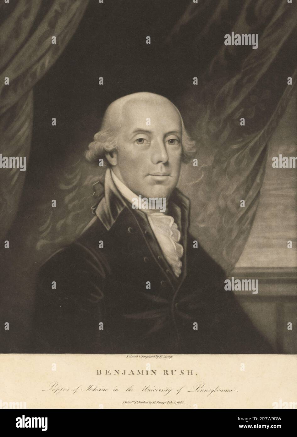 Benjamin Rush 1800 Stock Photo - Alamy