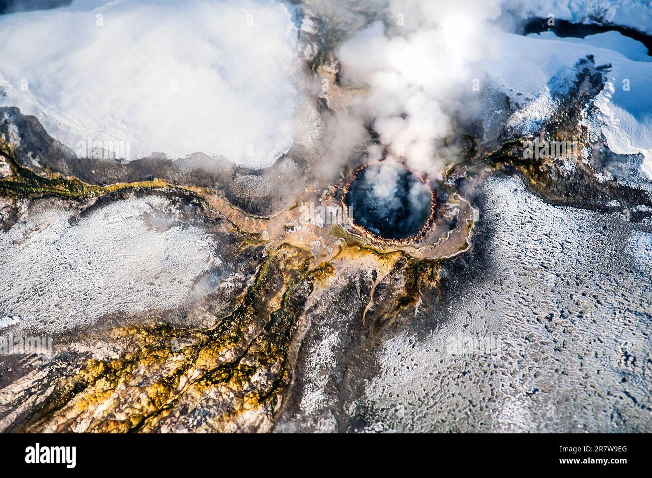 Aerial photos, aerial images of Yellowstone National Park Stock Photo ...
