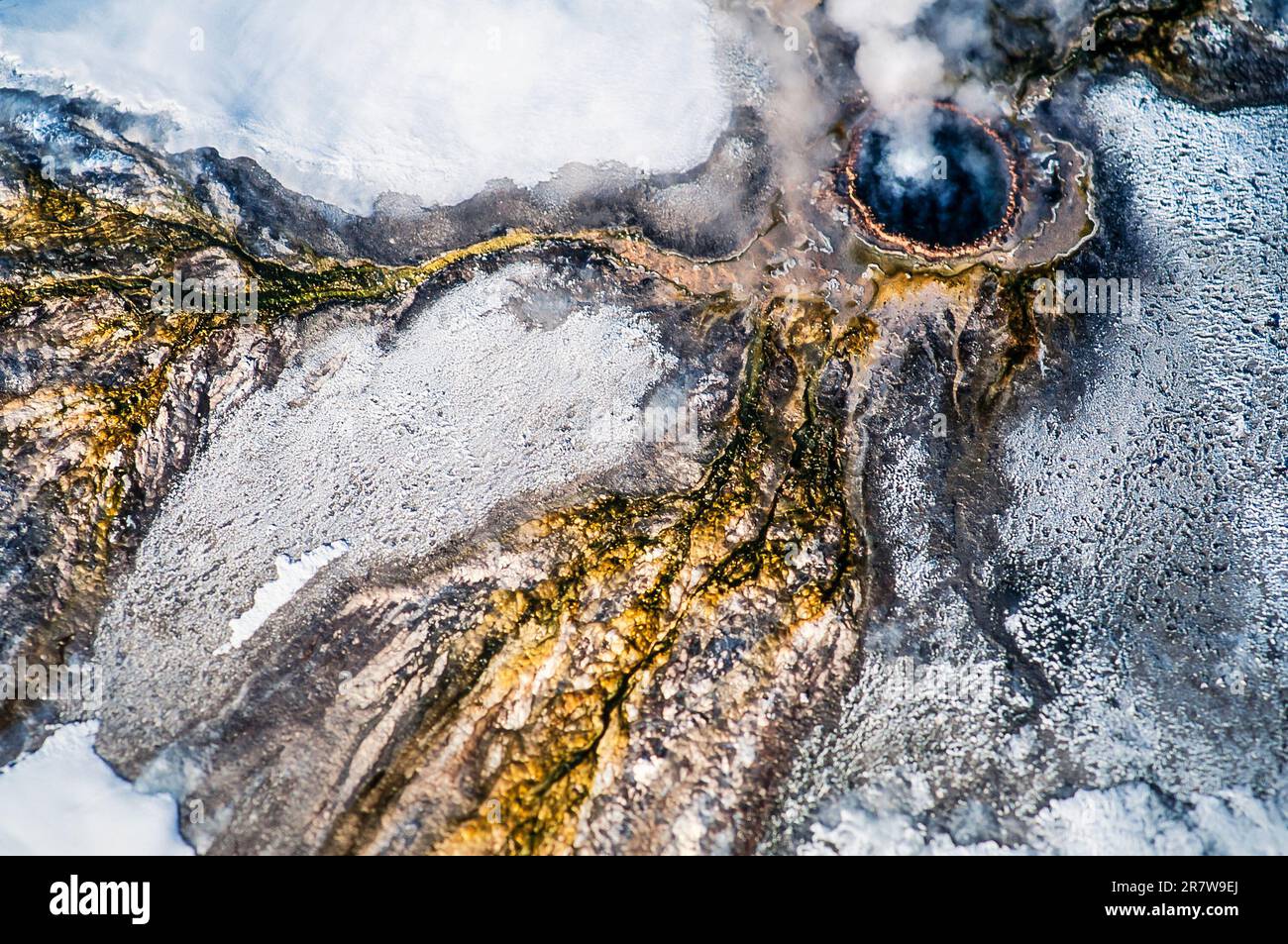 Aerial photos, aerial images of Yellowstone National Park Stock Photo ...