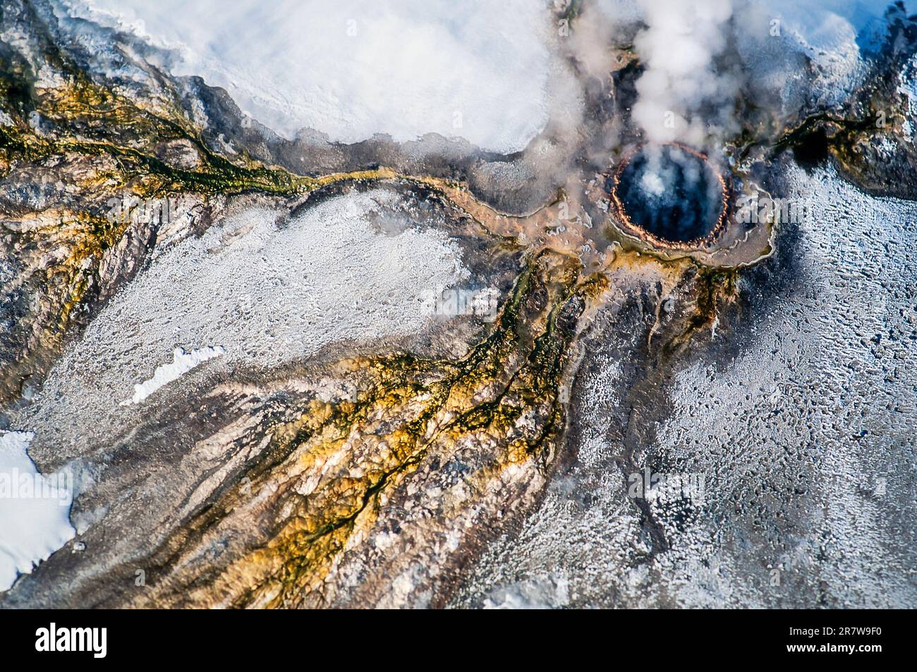 Aerial photos, aerial images of Yellowstone National Park Stock Photo ...