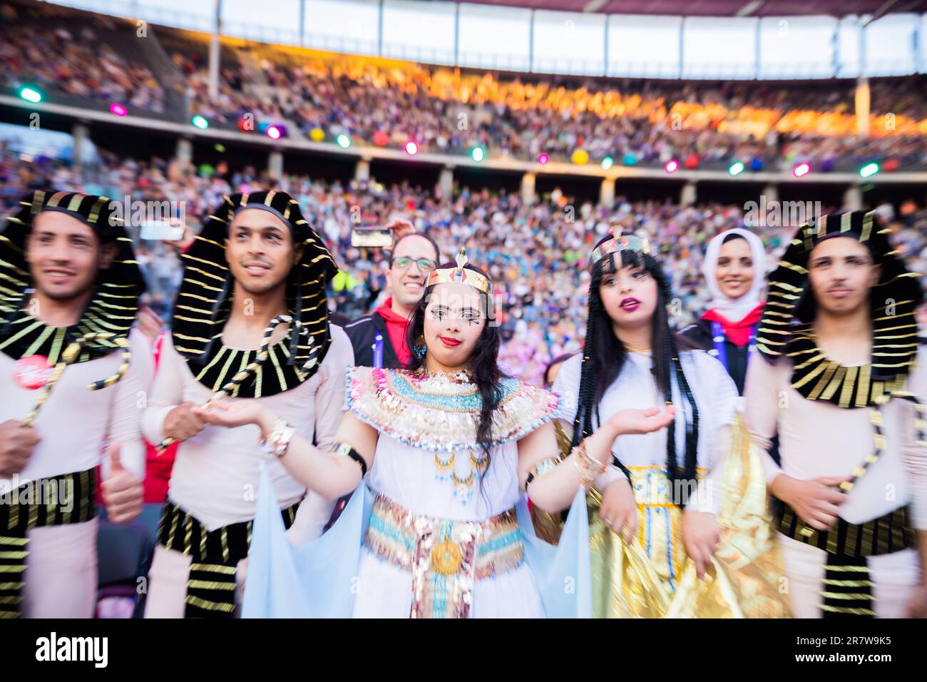 Berlin, Germany. 17th June, 2023. Athletes from Egypt arrive at the ...