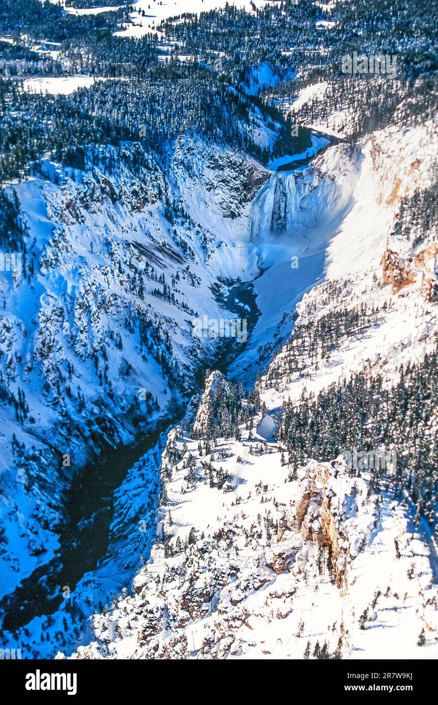 Aerial photos, aerial images of Yellowstone National Park Stock Photo ...