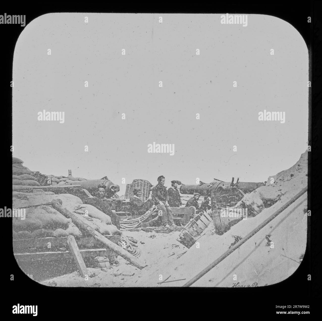 Pictures of the War, Two 50 Pounders, Whitworth Naval Breaching Battery ...