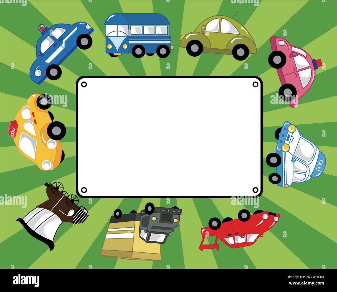 cartoon car card Stock Vector Image & Art - Alamy
