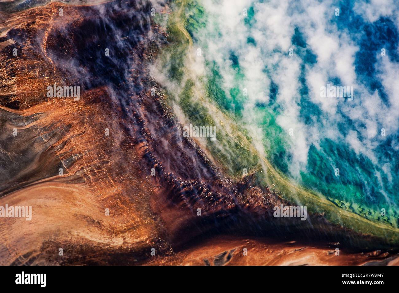 Aerial photos, aerial images of Yellowstone National Park Stock Photo ...