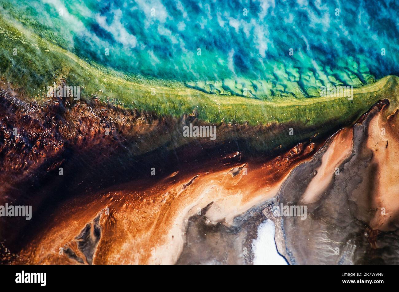 Aerial photos, aerial images of Yellowstone National Park Stock Photo ...