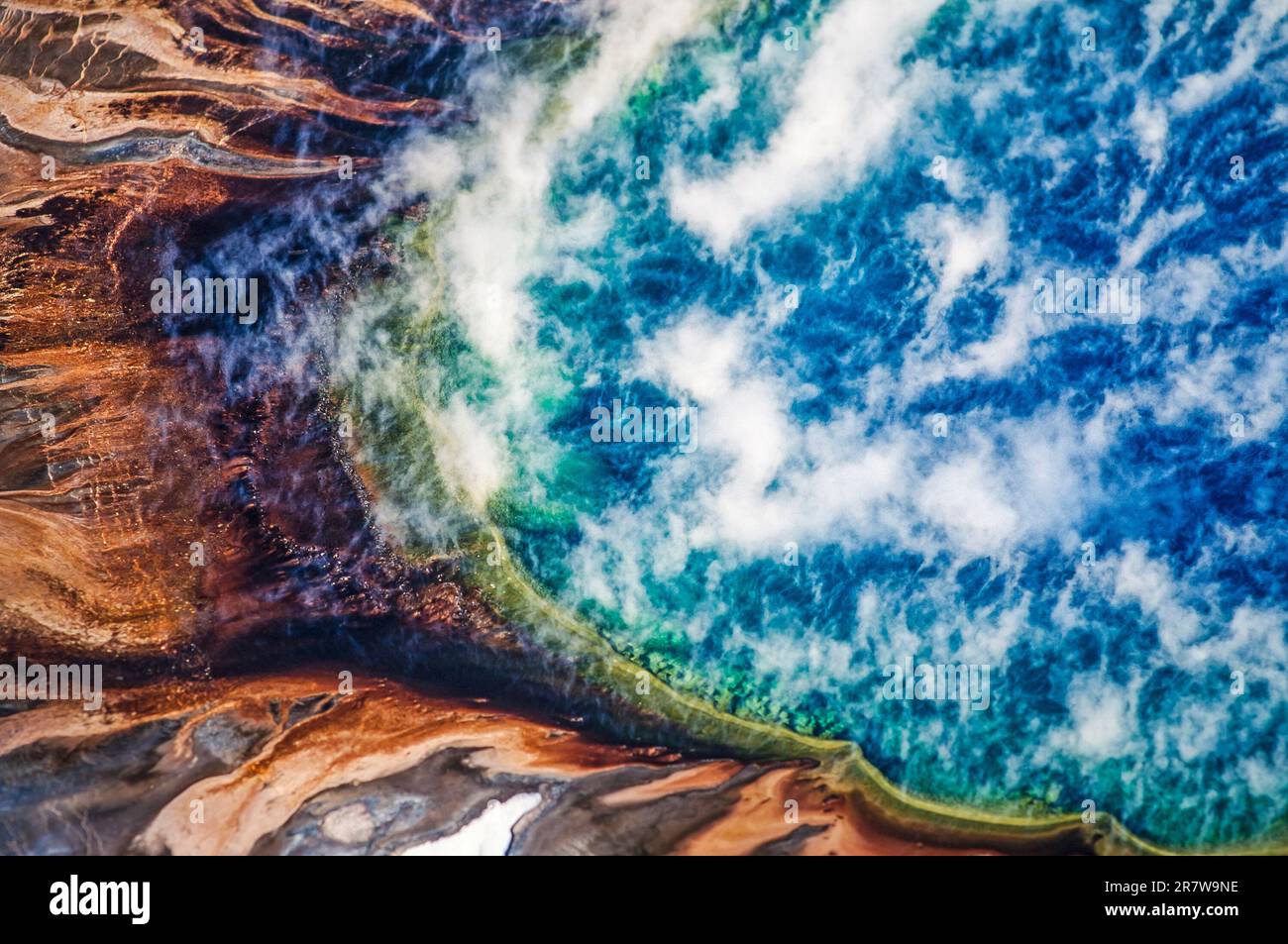 Aerial photos, aerial images of Yellowstone National Park Stock Photo ...
