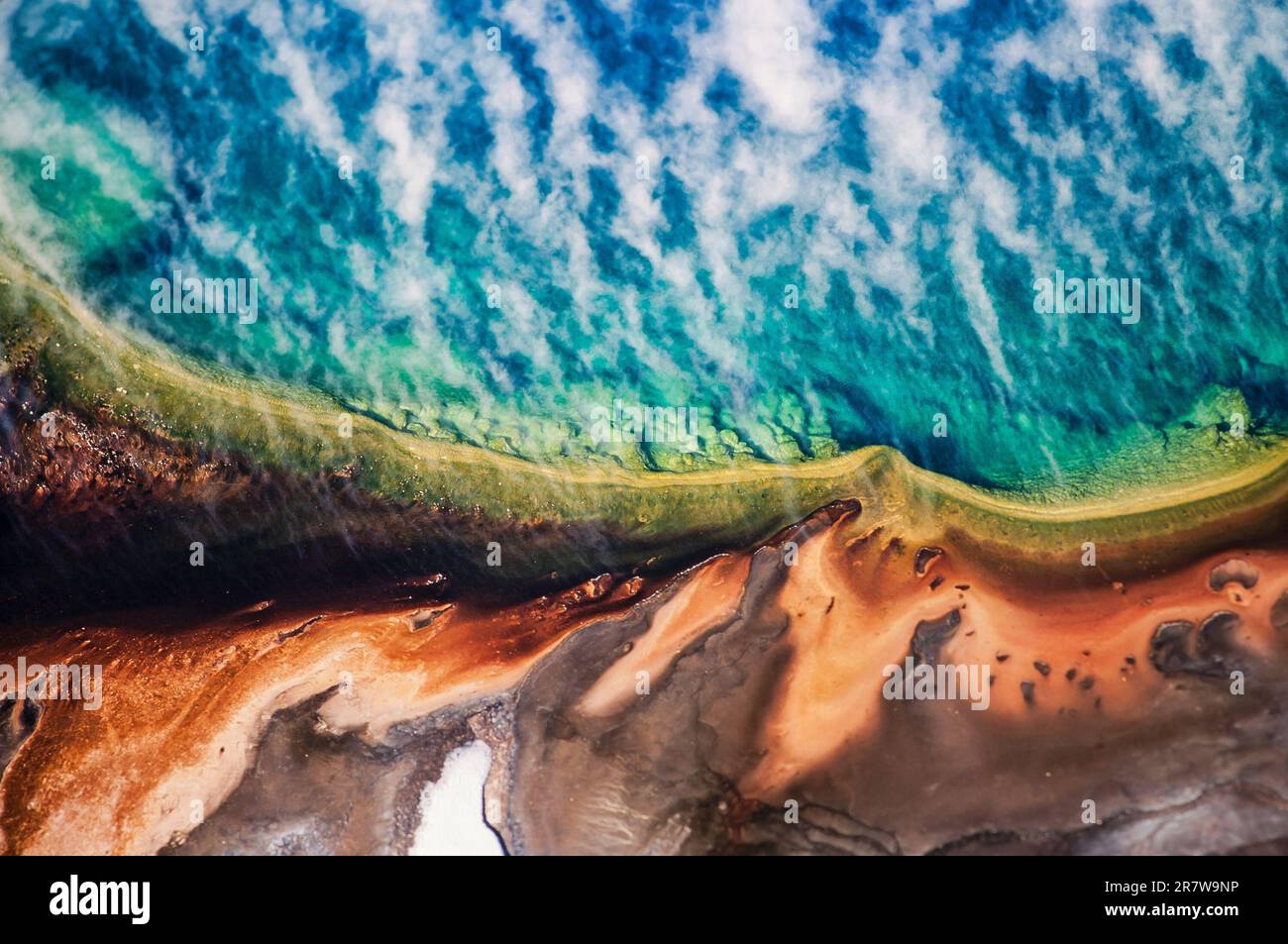 Aerial photos, aerial images of Yellowstone National Park Stock Photo ...