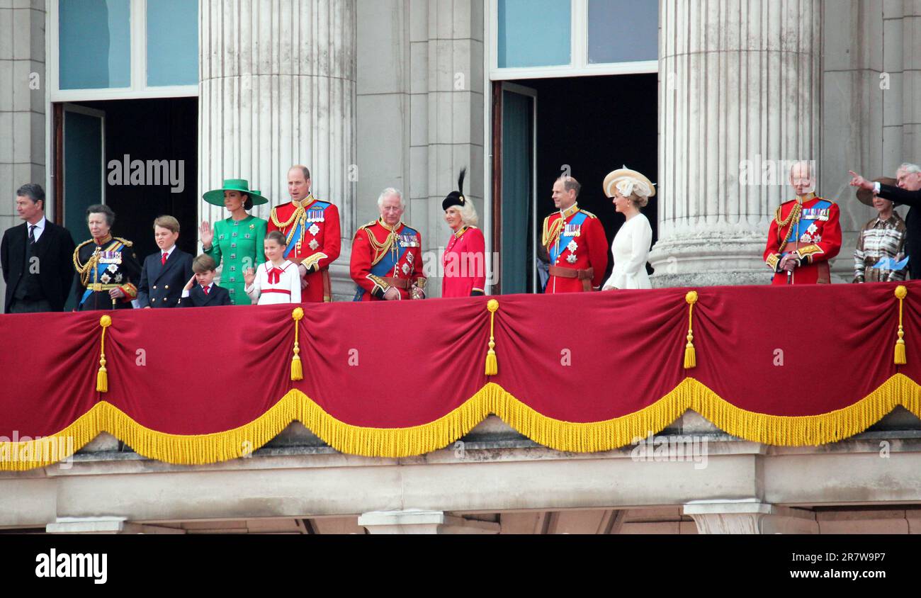 London, UK - 17 June 2023: King Charles, Queen Camilla and Royal family ...