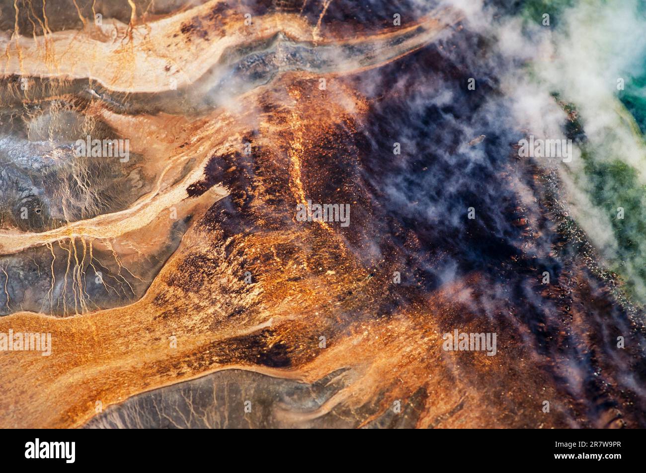 Aerial photos, aerial images of Yellowstone National Park Stock Photo ...