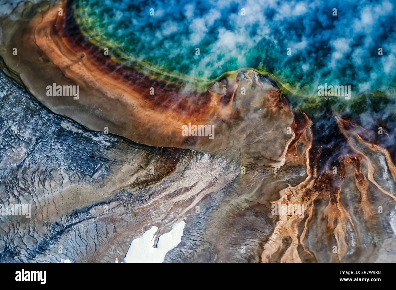 Aerial photos, aerial images of Yellowstone National Park Stock Photo ...