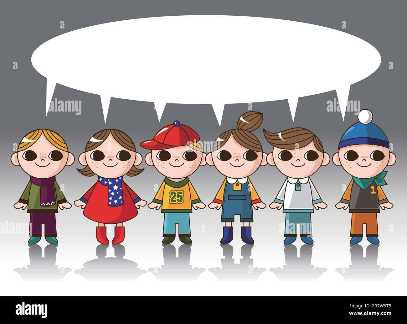 Winter portrait child Stock Vector Images - Alamy