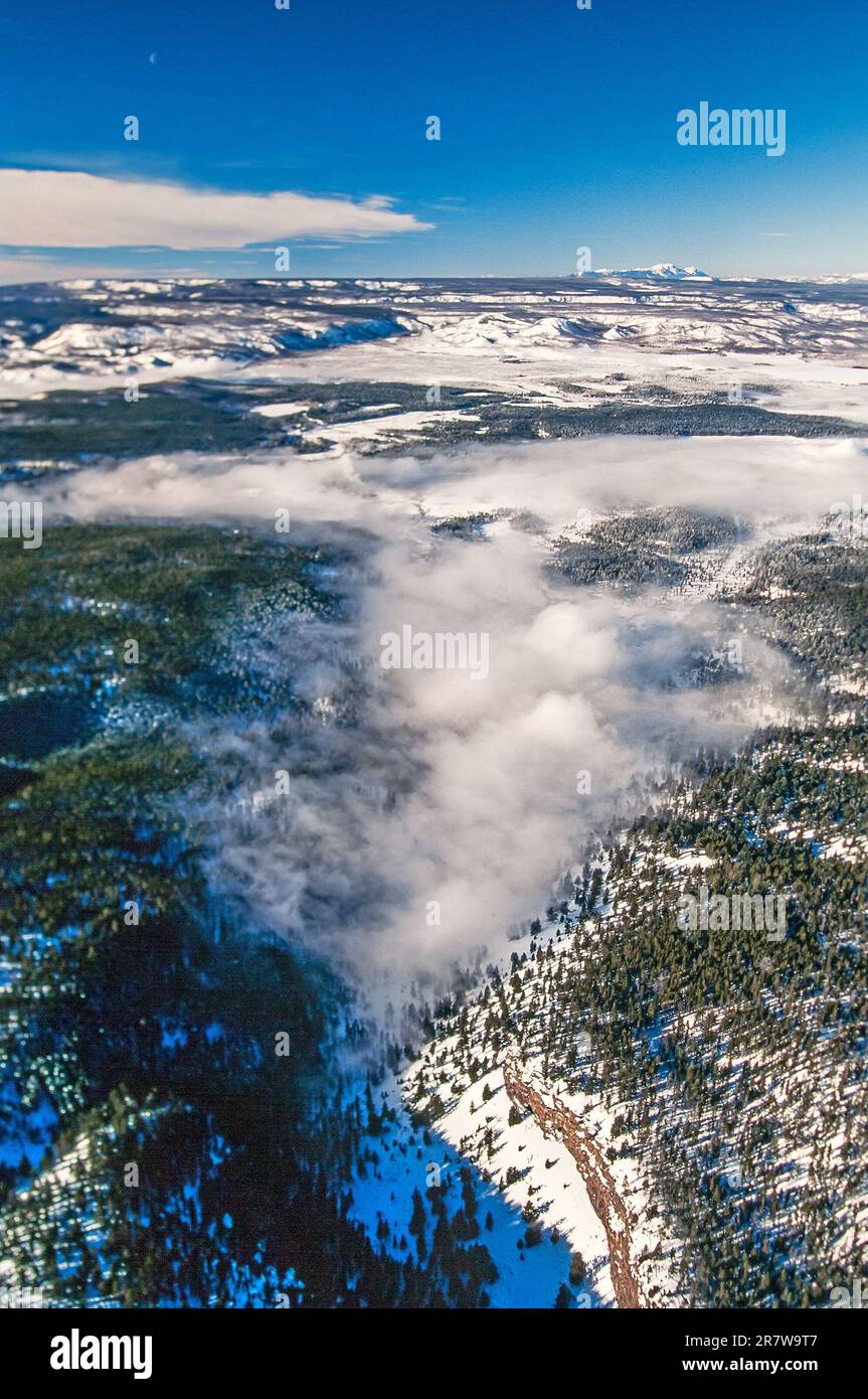 Aerial photos, aerial images of Yellowstone National Park Stock Photo ...