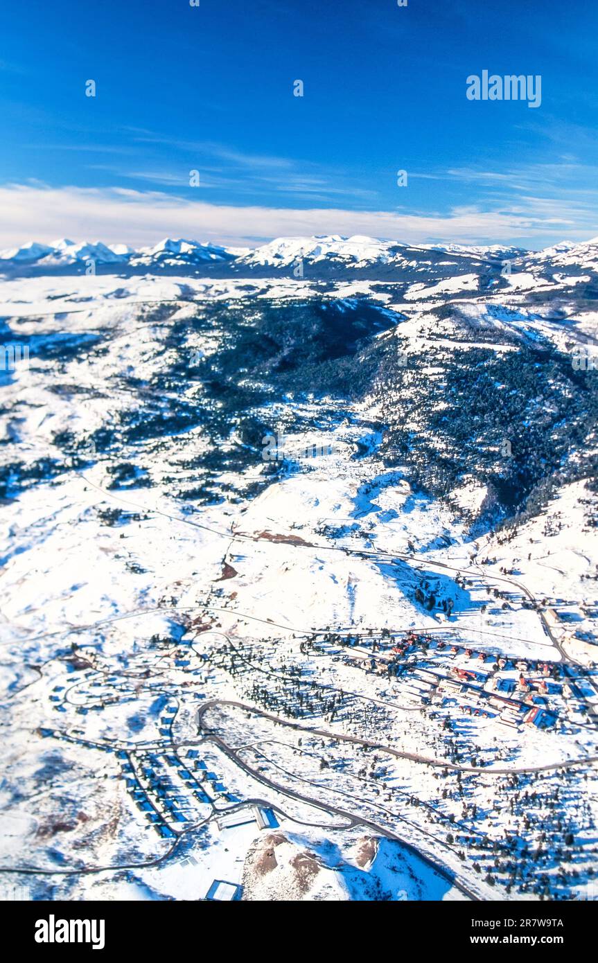 Aerial photos, aerial images of Yellowstone National Park Stock Photo ...