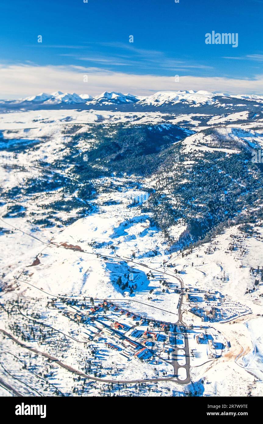 Aerial photos, aerial images of Yellowstone National Park Stock Photo ...