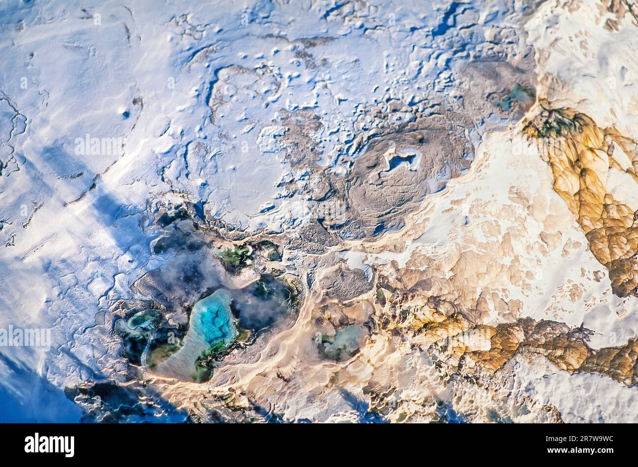 Aerial photos, aerial images of Yellowstone National Park Stock Photo ...