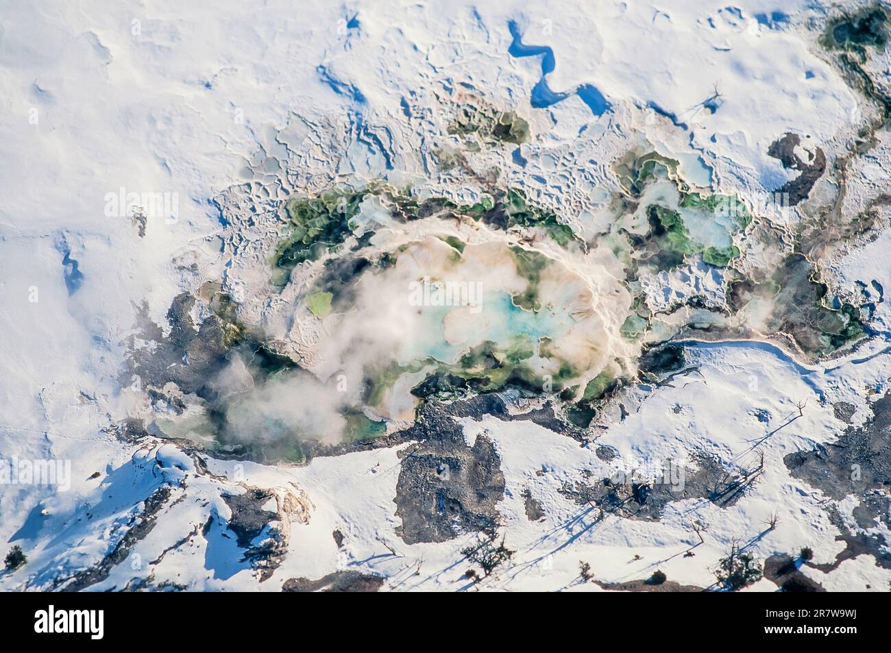 Aerial photos, aerial images of Yellowstone National Park Stock Photo ...