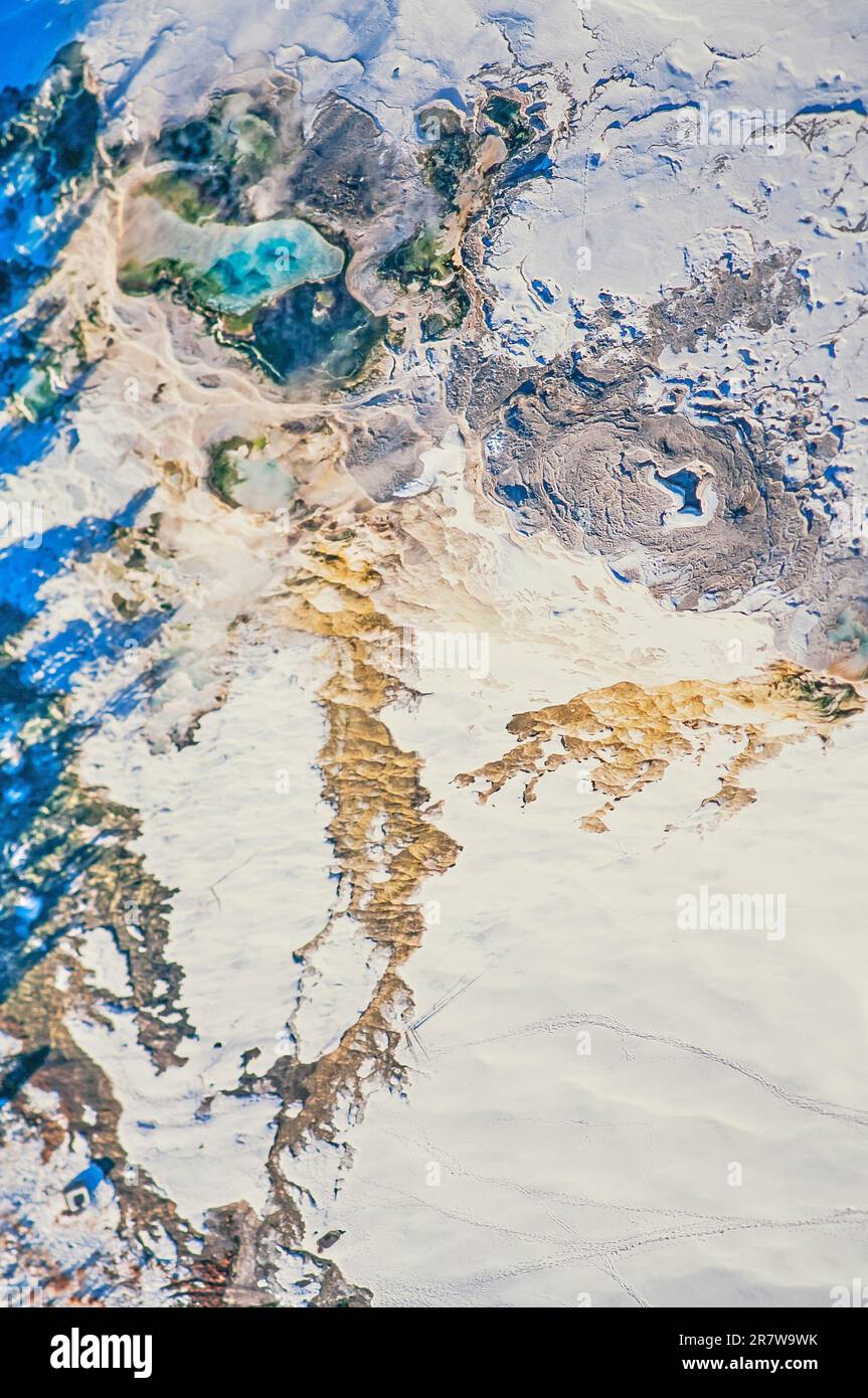 Aerial photos, aerial images of Yellowstone National Park Stock Photo ...