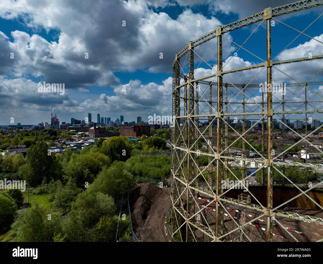 Industrial Manchester Urban Skyline Stock Photo - Alamy