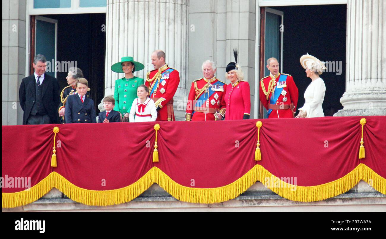 London, UK - 17 June 2023: King Charles, Queen Camilla and Royal family ...