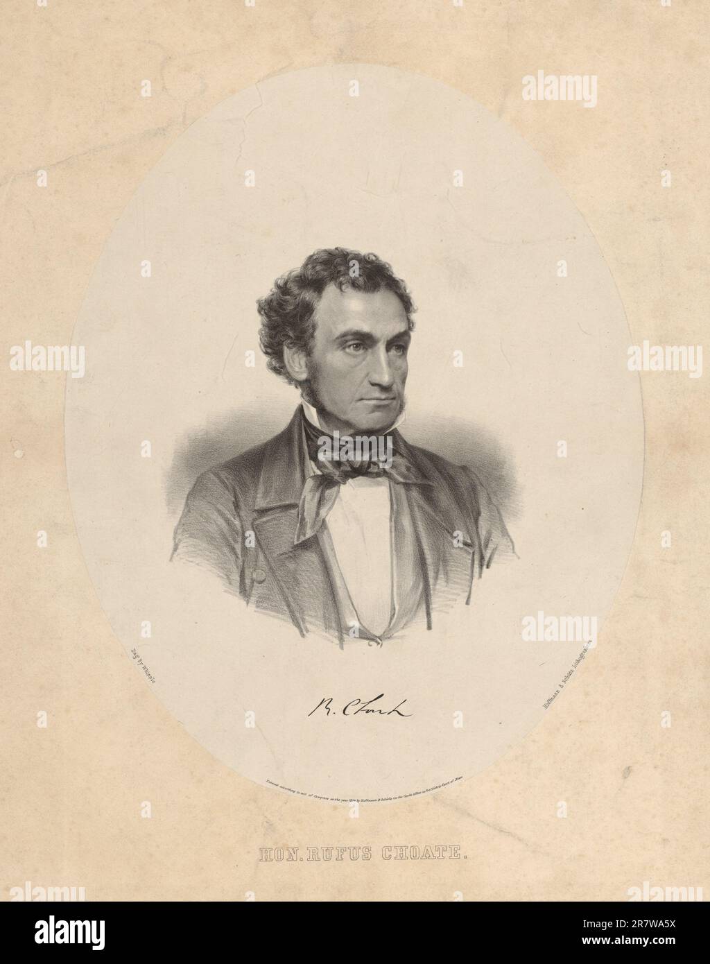 Rufus Choate 1854 Stock Photo - Alamy