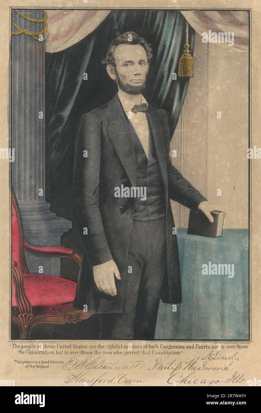 Abraham Lincoln c. 1860 Stock Photo - Alamy