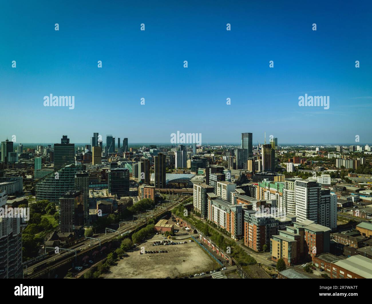 High Above Manchester Stock Photo - Alamy