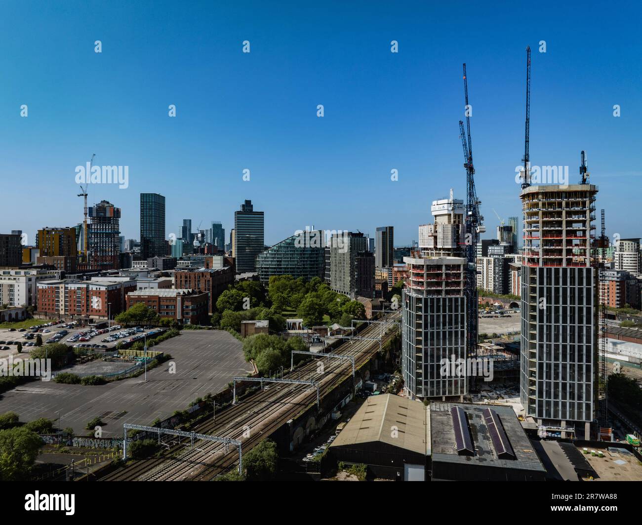 Development of Manchester Stock Photo - Alamy