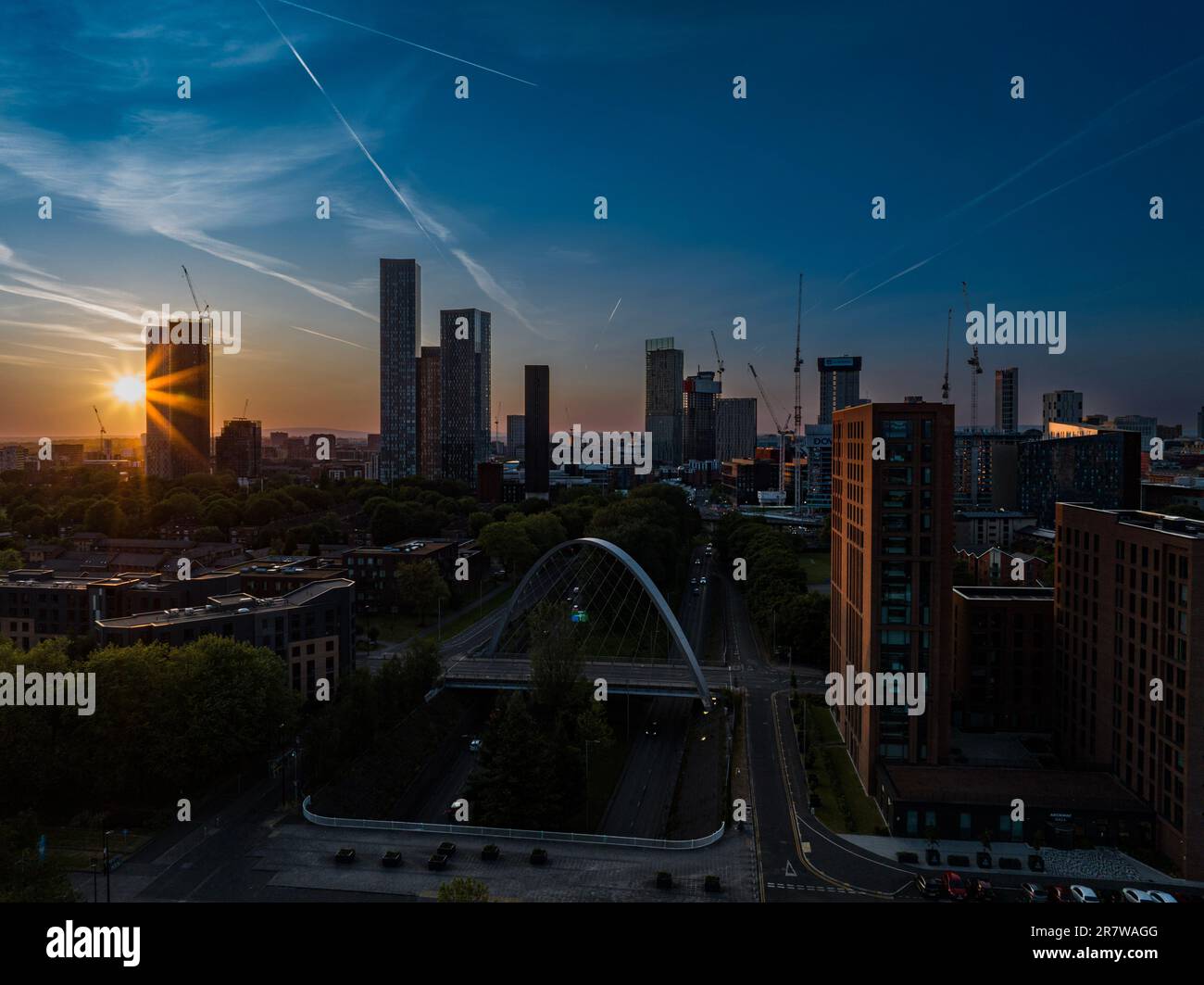 Aerial view of manchester hi-res stock photography and images - Alamy
