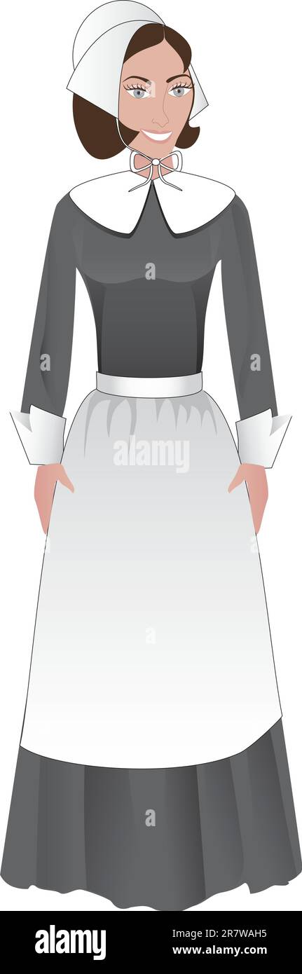 Amish woman Stock Vector Images - Alamy